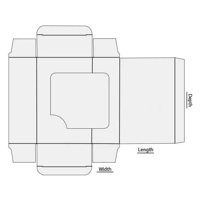 Straight Tuck With Customizable Window – ASM